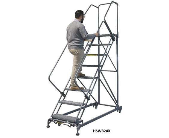 50ø Slope Walk Down Ladder | Motion Savers Inc. | 877-832-4154