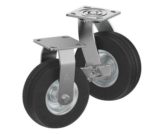 Casterdepot Top Plate Casters - Never-Flat Wheel - Capacities Up To 500 ...