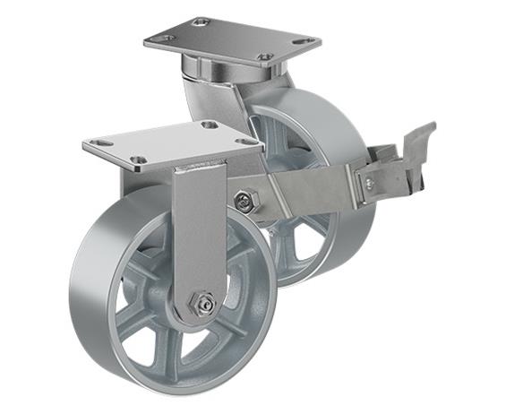 Casterdepot Top Plate Casters - Cast Iron Wheel - Capacities Up To 2500 ...